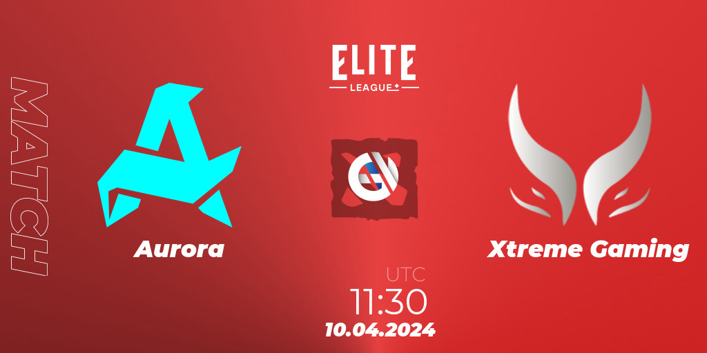Pronóstico Aurora - Xtreme Gaming. 10.04.2024 at 11:38, Dota 2, Elite League: Round-Robin Stage