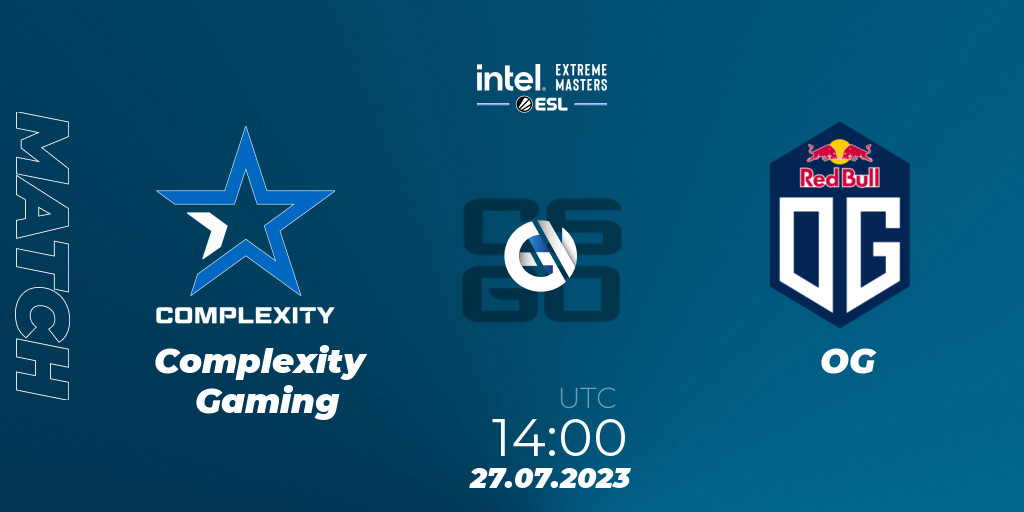 Complexity Gaming VS OG Counter-Strike (CS2) Apuestas, Stream ...