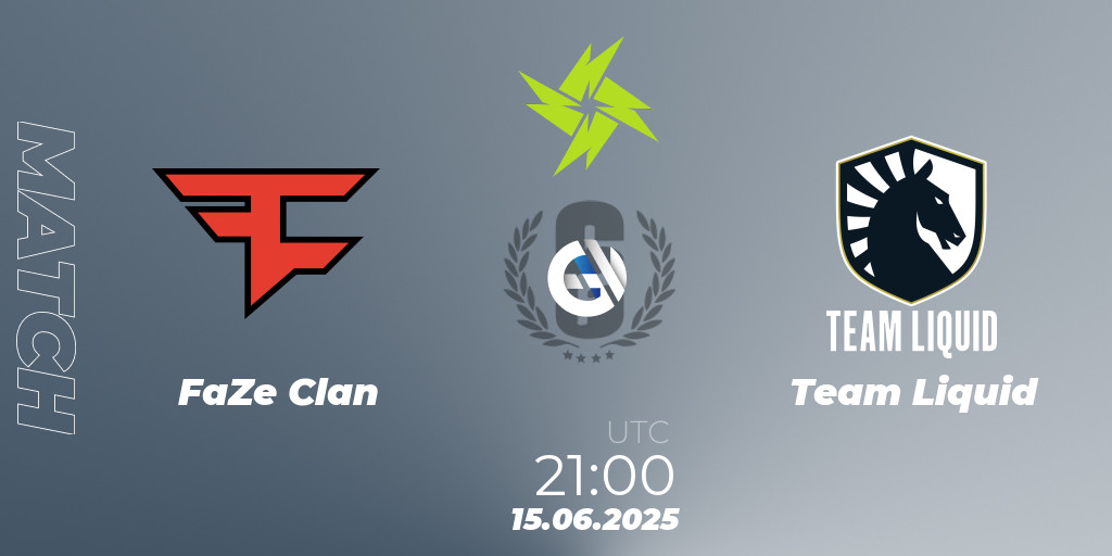 FaZe Clan VS Team Liquid Rainbow Six Consejos de apuestas, transmisiones y resultados en EGW☕