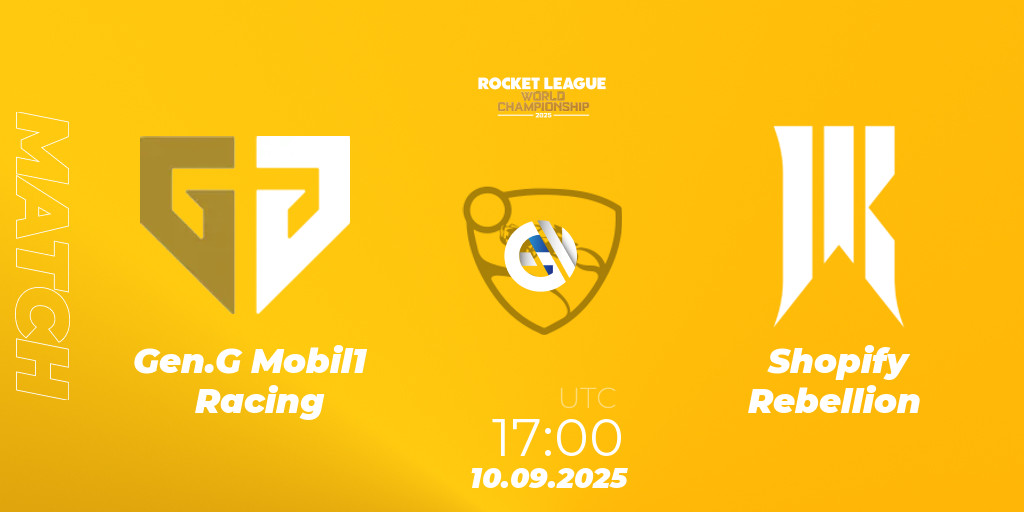 Gen.G Mobil1 Racing VS Shopify Rebellion Rocket League Consejos de ...