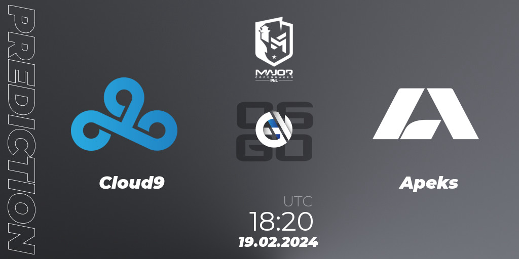 Pronóstico Cloud9 - Apeks. 19.02.24, CS2 (CS:GO), PGL CS2 Major Copenhagen 2024: European RMR B
