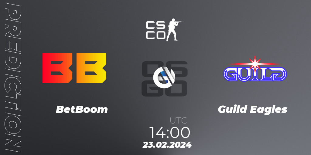 Pronóstico BetBoom - Guild Eagles. 23.02.24, CS2 (CS:GO), PGL CS2 Major Copenhagen 2024 Opening ...