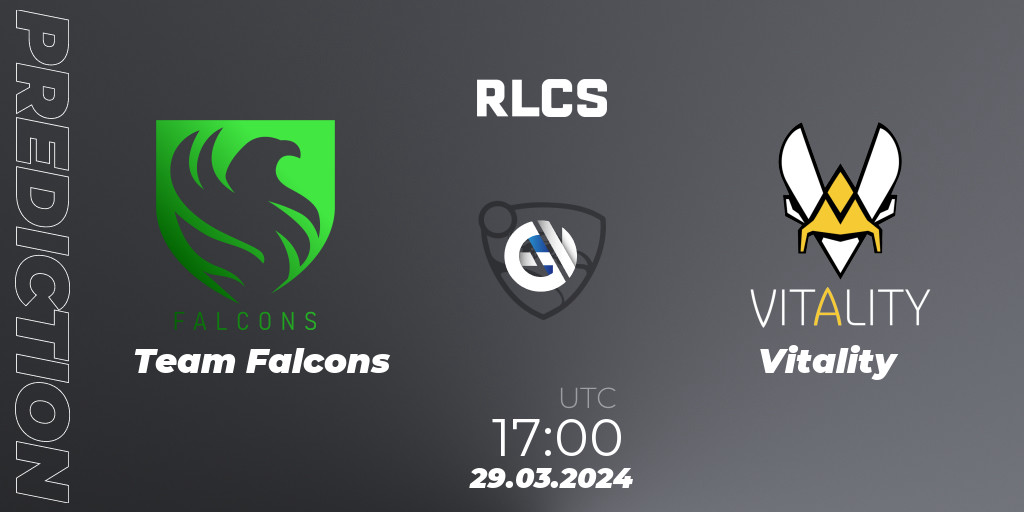 Pronóstico Team Falcons - Vitality. 29.03.24, Rocket League, Rocket ...