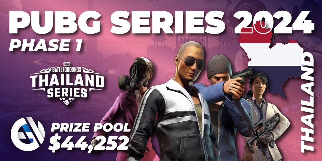 PUBG Thailand Series - 2024 Phase 1 🎮 PUBG torneo 📅 Calendario de partidos en EGamersWorld ☕