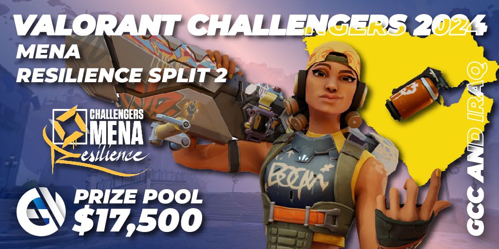 VALORANT Challengers 2024 MENA: Resilience Split 2 - GCC and Iraq 🎮 VALORANT torneo 📅 Calendario ...