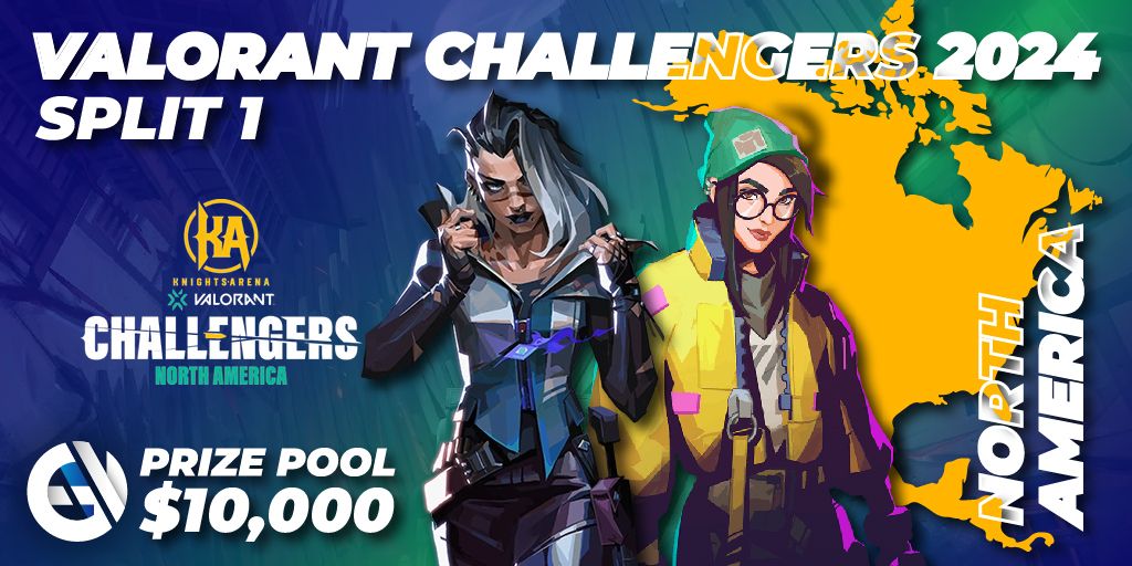 VALORANT Challengers 2024: North America Split 1 🎮 VALORANT torneo 📅 Calendario de partidos en ...