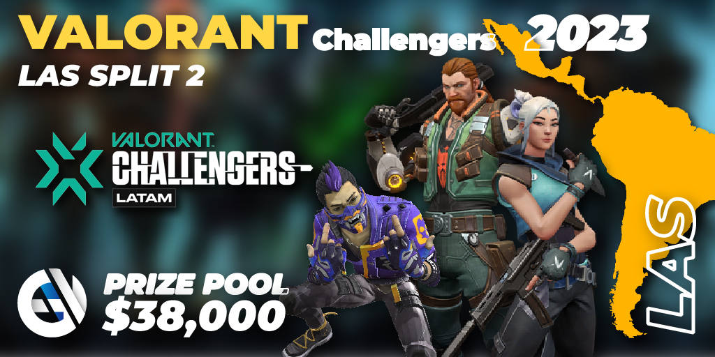 VALORANT Challengers 2023: LAS Split 2 🎮 VALORANT torneo 📅 Calendario de partidos en EGamersWorld ☕