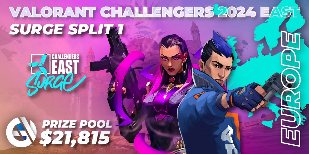 VALORANT Challengers 2024 East: Surge Split 1 🎮 VALORANT torneo 📅 Calendario de partidos en ...